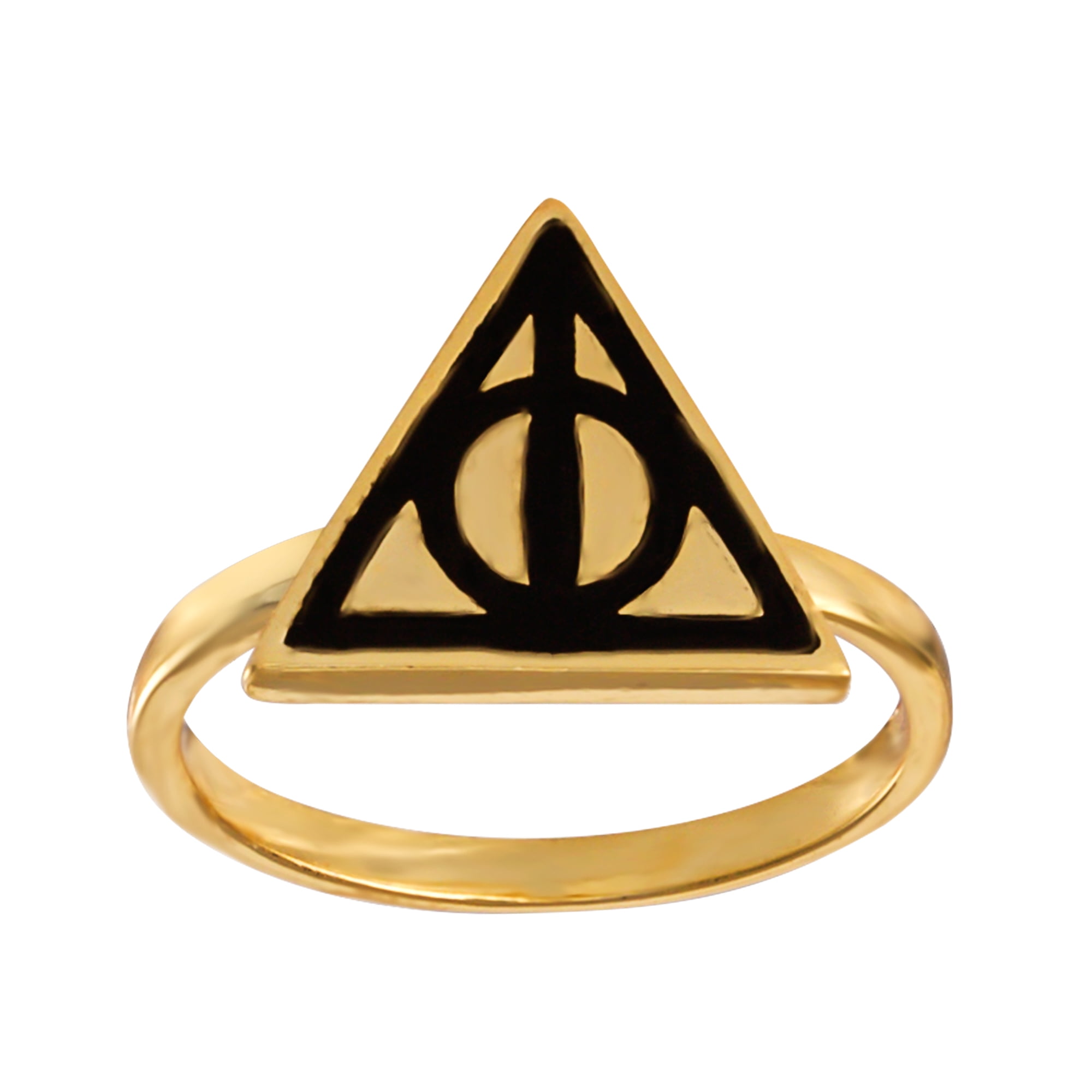 Harry Potter Women's Gold Plated Deathly Hallows Ring - Walmart.com