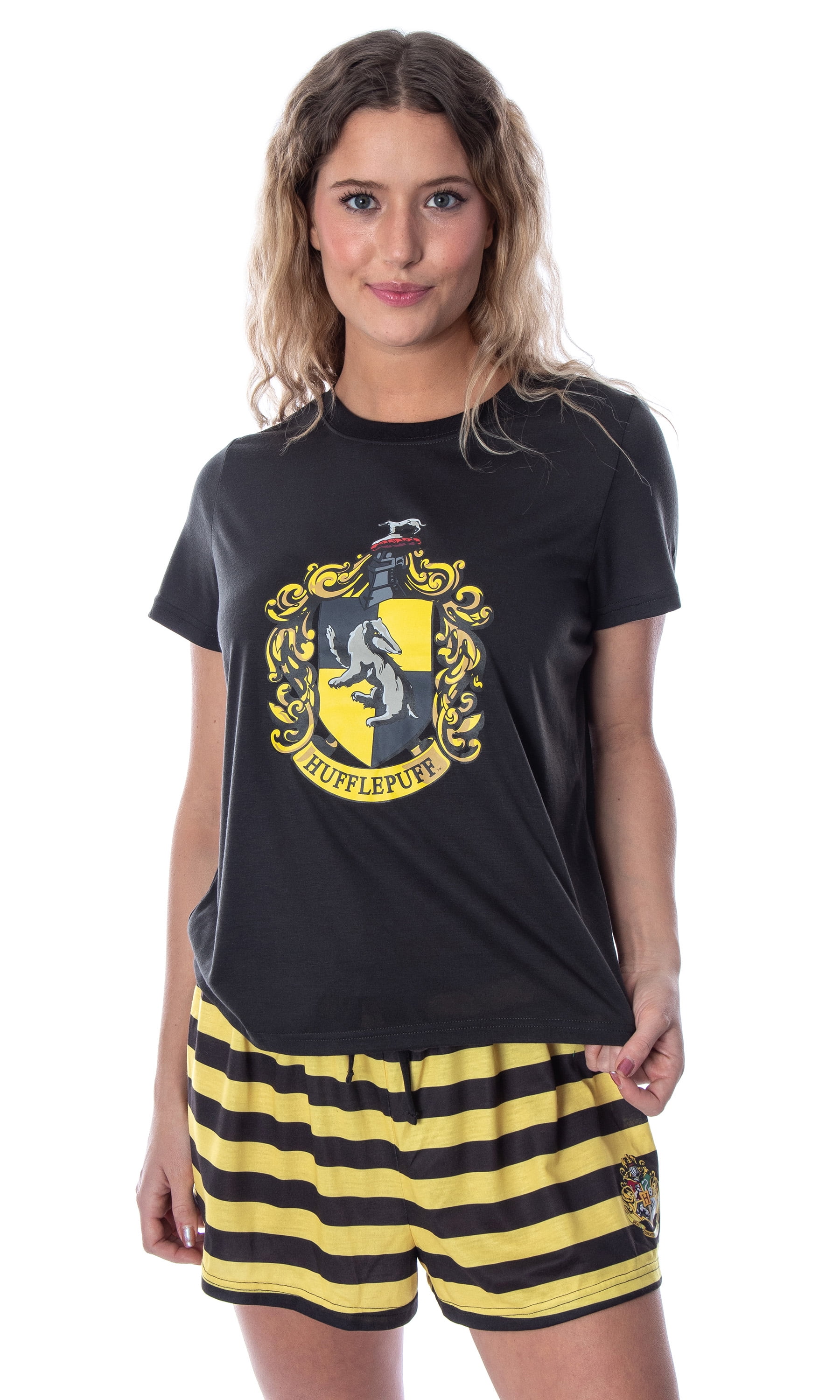Harry Potter Women's Hogwarts Castle Crest 2 Piece Pajama Short Set ...