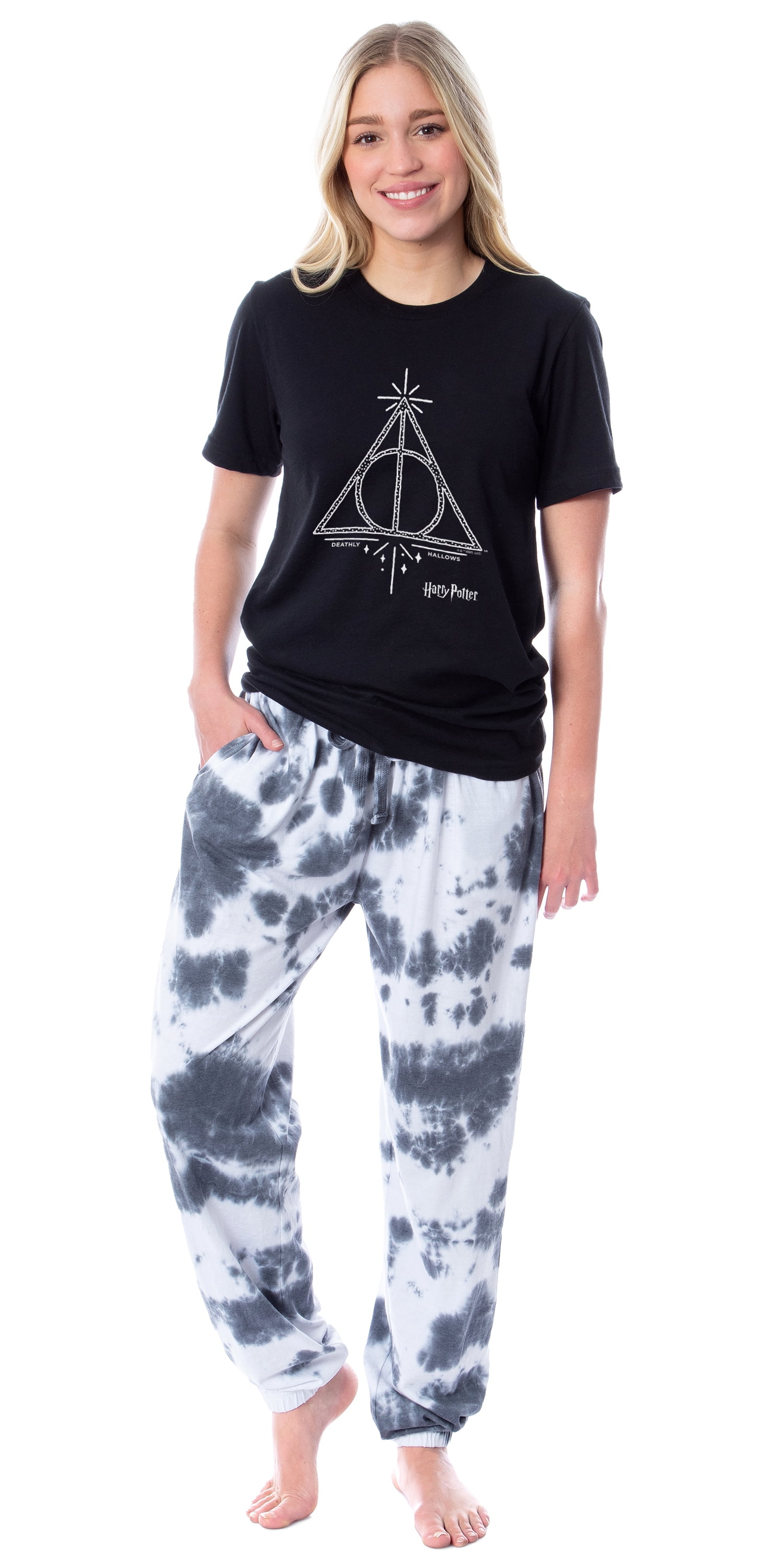 Harry Potter Womens' Deathly Hallows Wizarding World Sleep Pajama Set ...