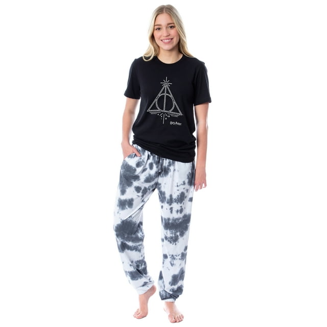 Harry Potter Womens' Deathly Hallows Wizarding World Sleep Pajama Set ...
