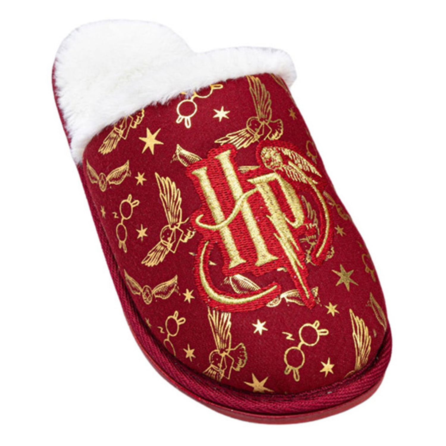 Harry Potter Womens Gold Foil Slippers - Walmart.com