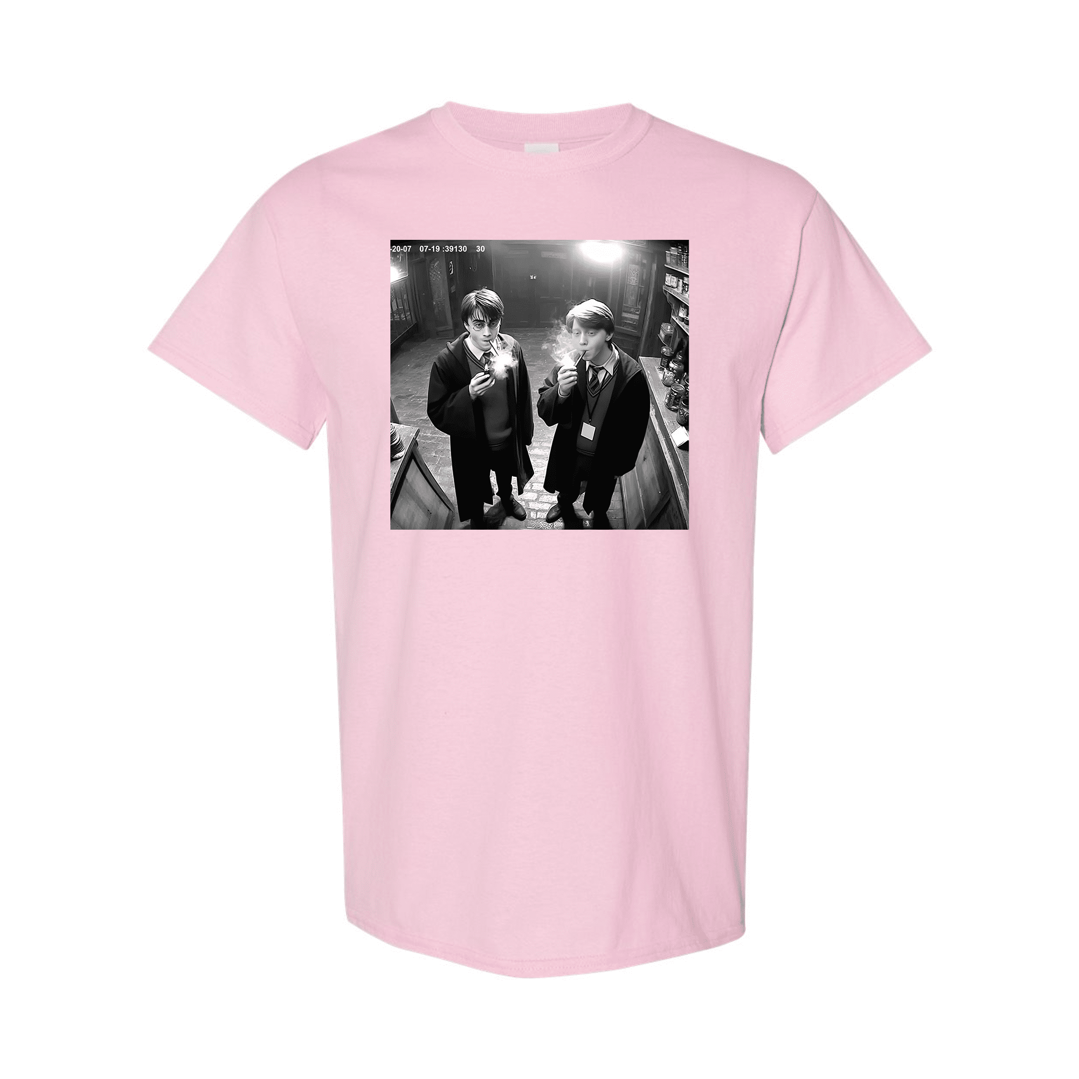 Harry Potter and Ron Weasley Smoking Funny Movie Themed T-Shirt, Light ...