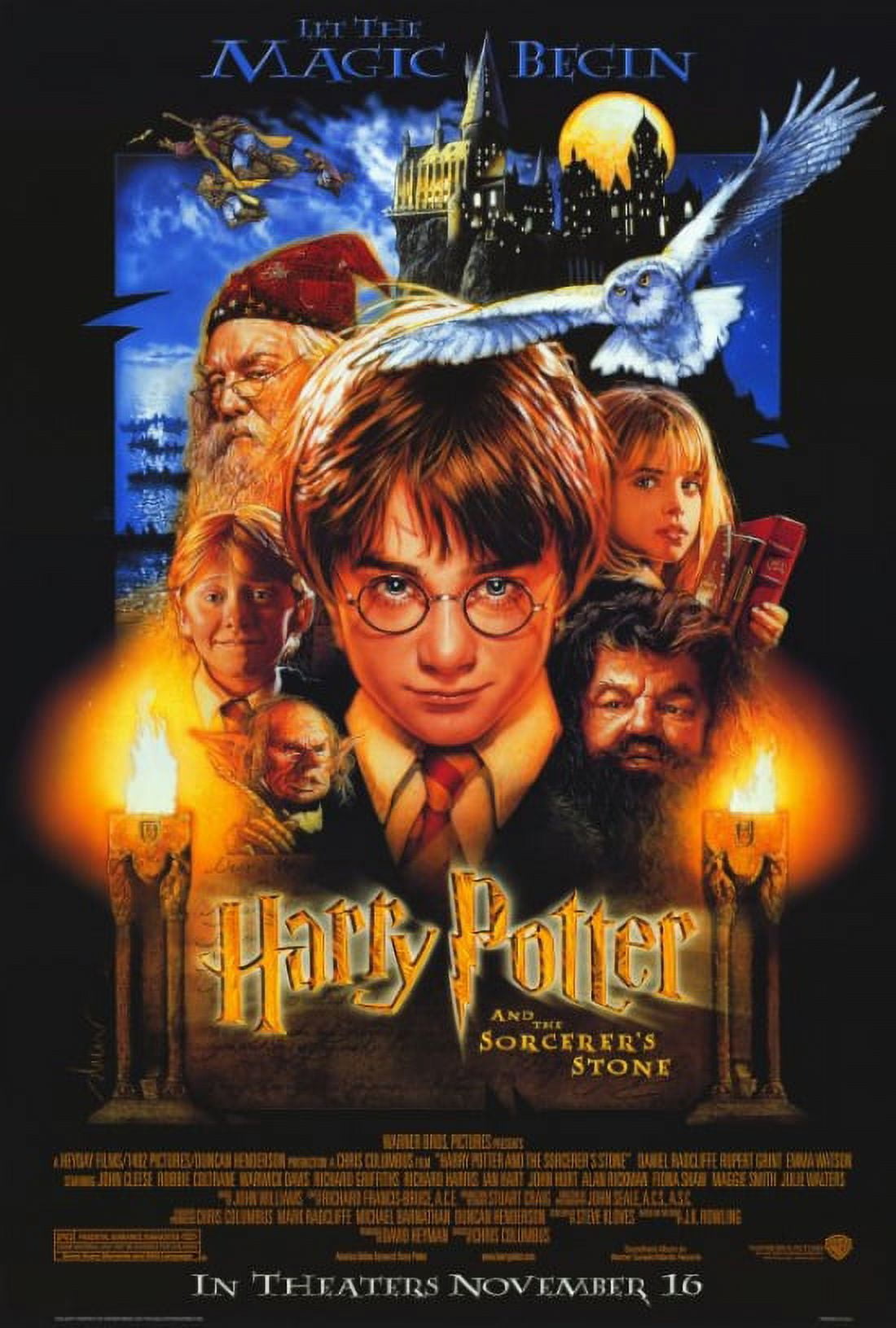 Harry Potter and the Sorcerer's Stone Movie Poster Print (27 x 40 ...