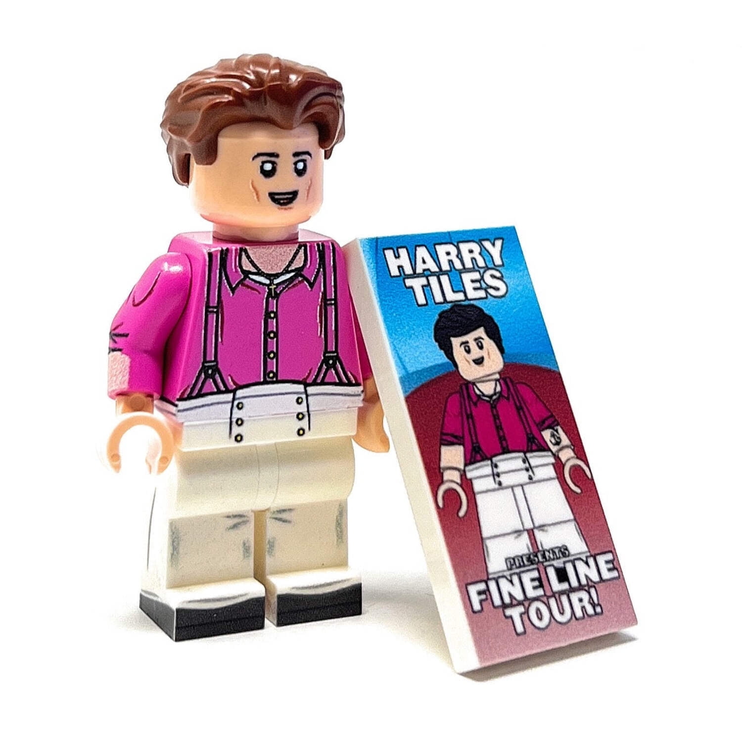 Harry Tiles Custom Musician Minifig w/ Concert Poster (Fine Line Tour ...