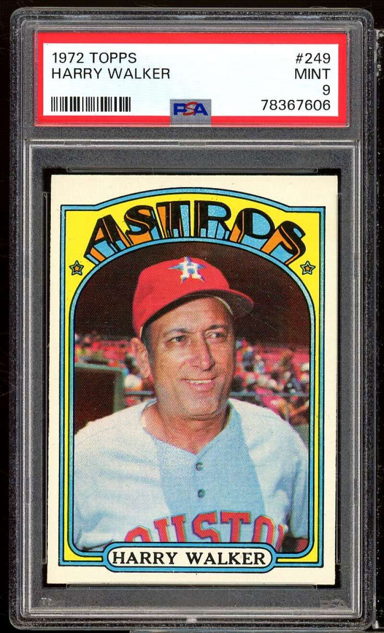 Harry Walker Card 1972 Topps #249 - Walmart.com