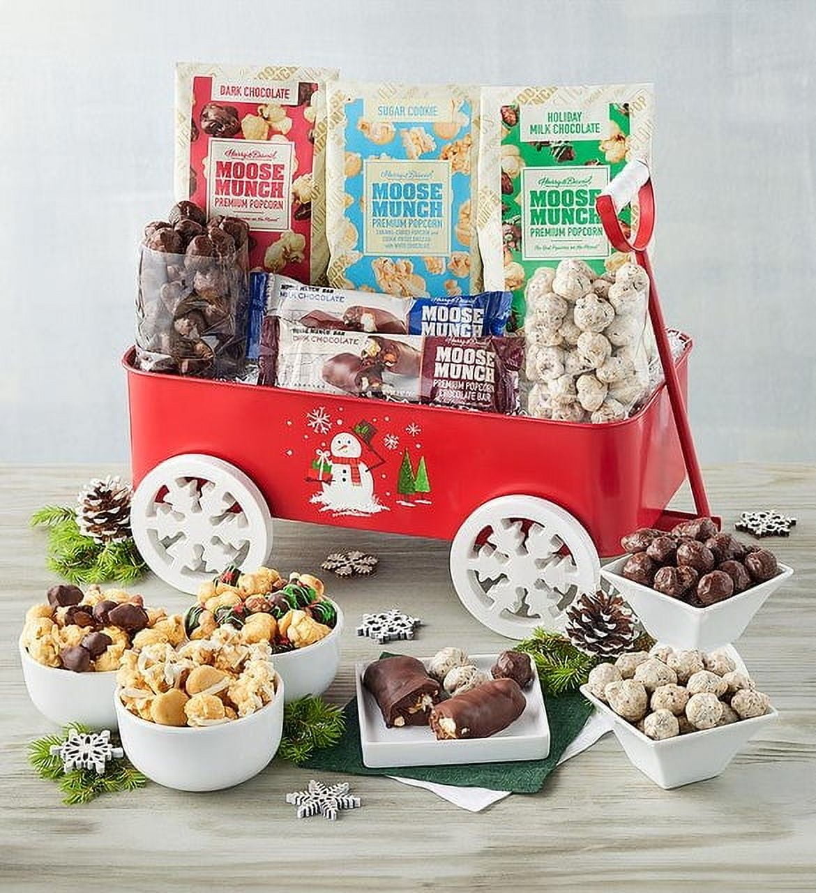 Harry and David Moose Munch Holiday Red Wagon Gift - Walmart.com