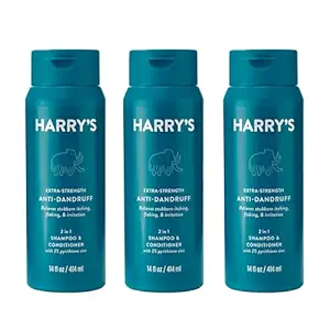Harry's Extra Strength 2-in-1 Anti Dandruff Shampoo and Conditioner for ...