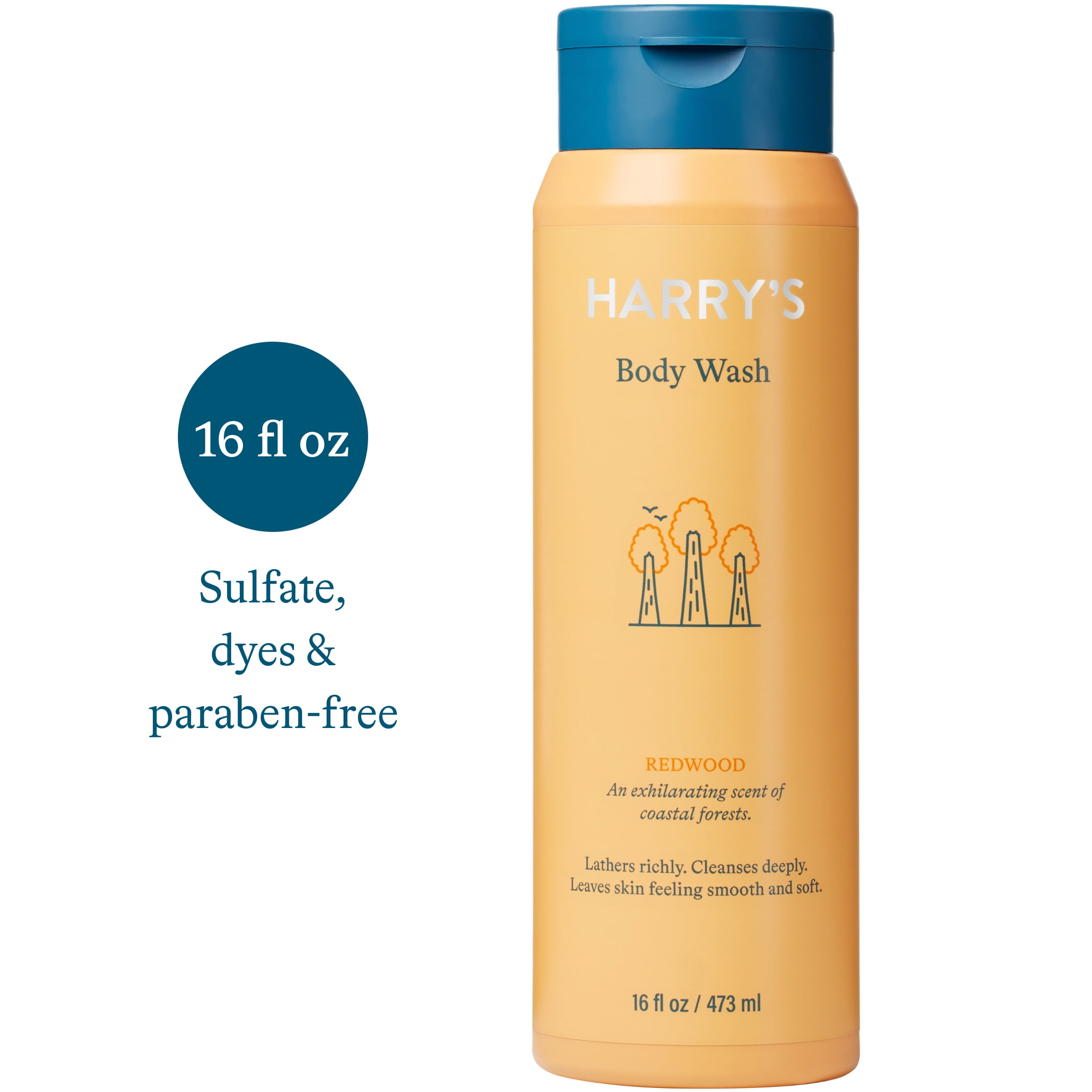 Harry's Men's Body Wash Redwood Scent 16 fl oz Deep Clean - Walmart.com