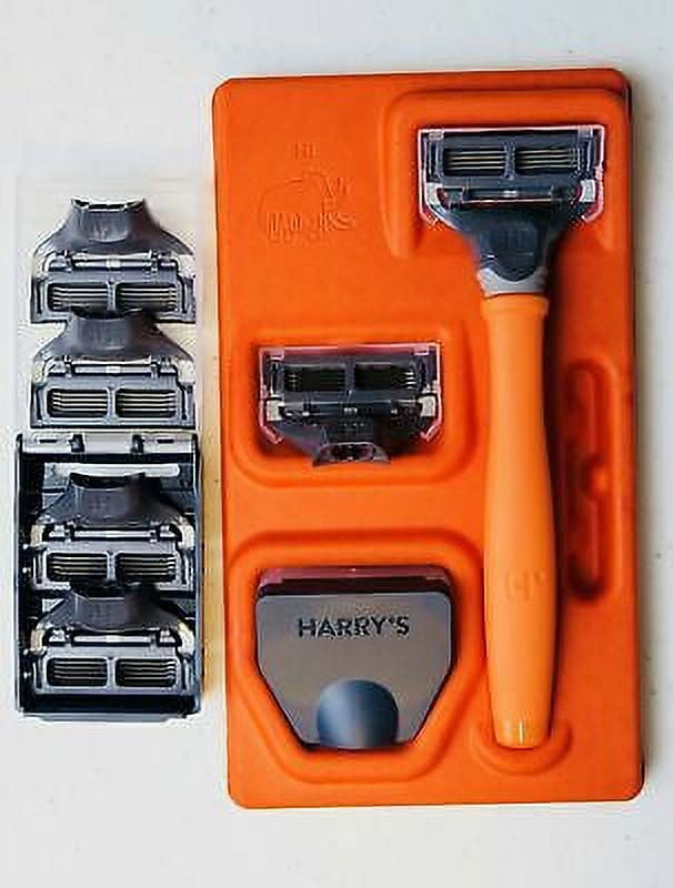 Brandclub - Harry's Men's Razor Set with 6 Razor Blades Bright Orange