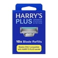 Harry's Plus Men's Razor Blade Refill Cartridges, 10 Count - Walmart.com
