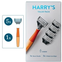 Harry's Men's Razor: 1 Indigo Blue Razor Handle + 2 Razor Blade Refills ...