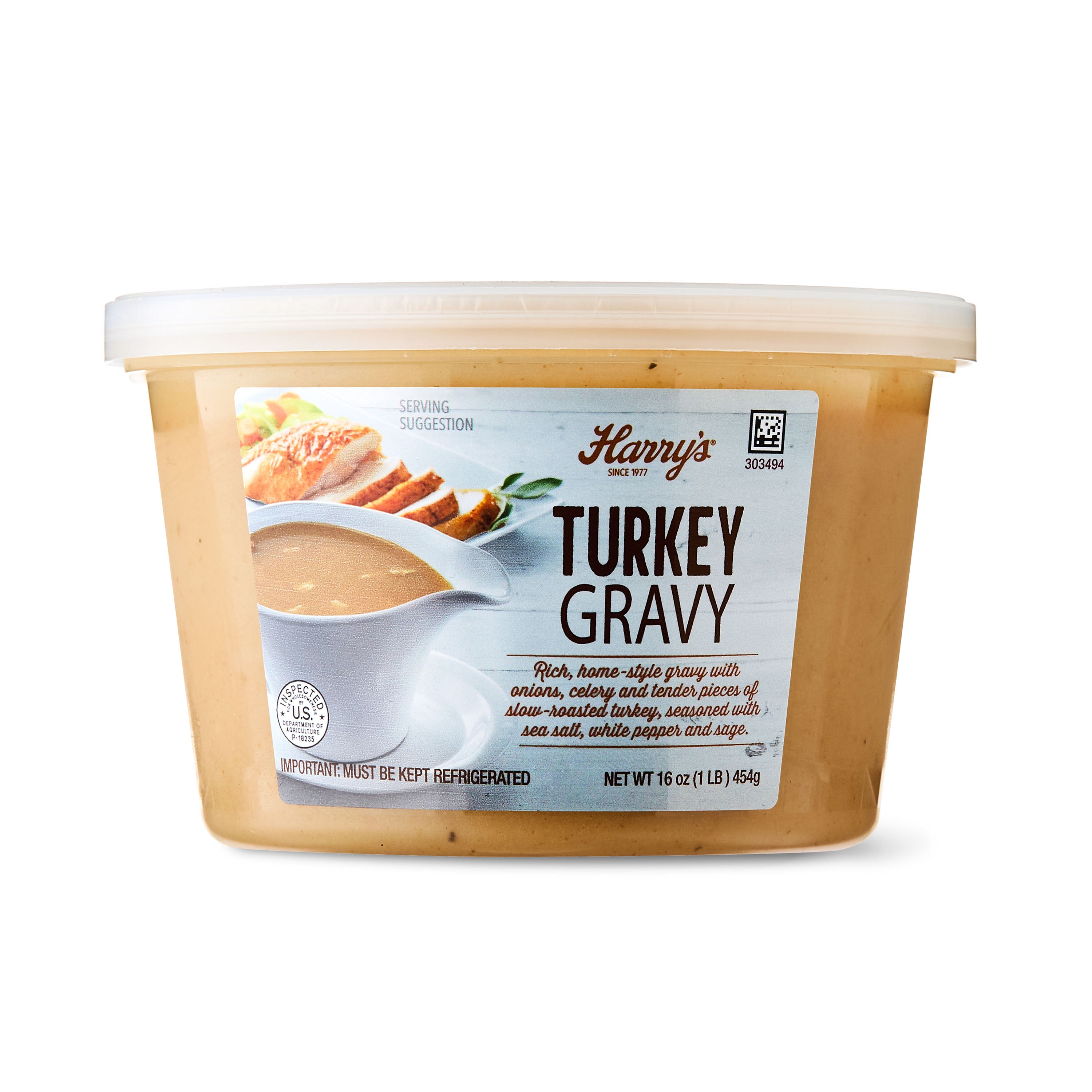 Harry's Turkey Gravy, Fresh Deli Soup, 16 oz, Cup (Refrigerated ...