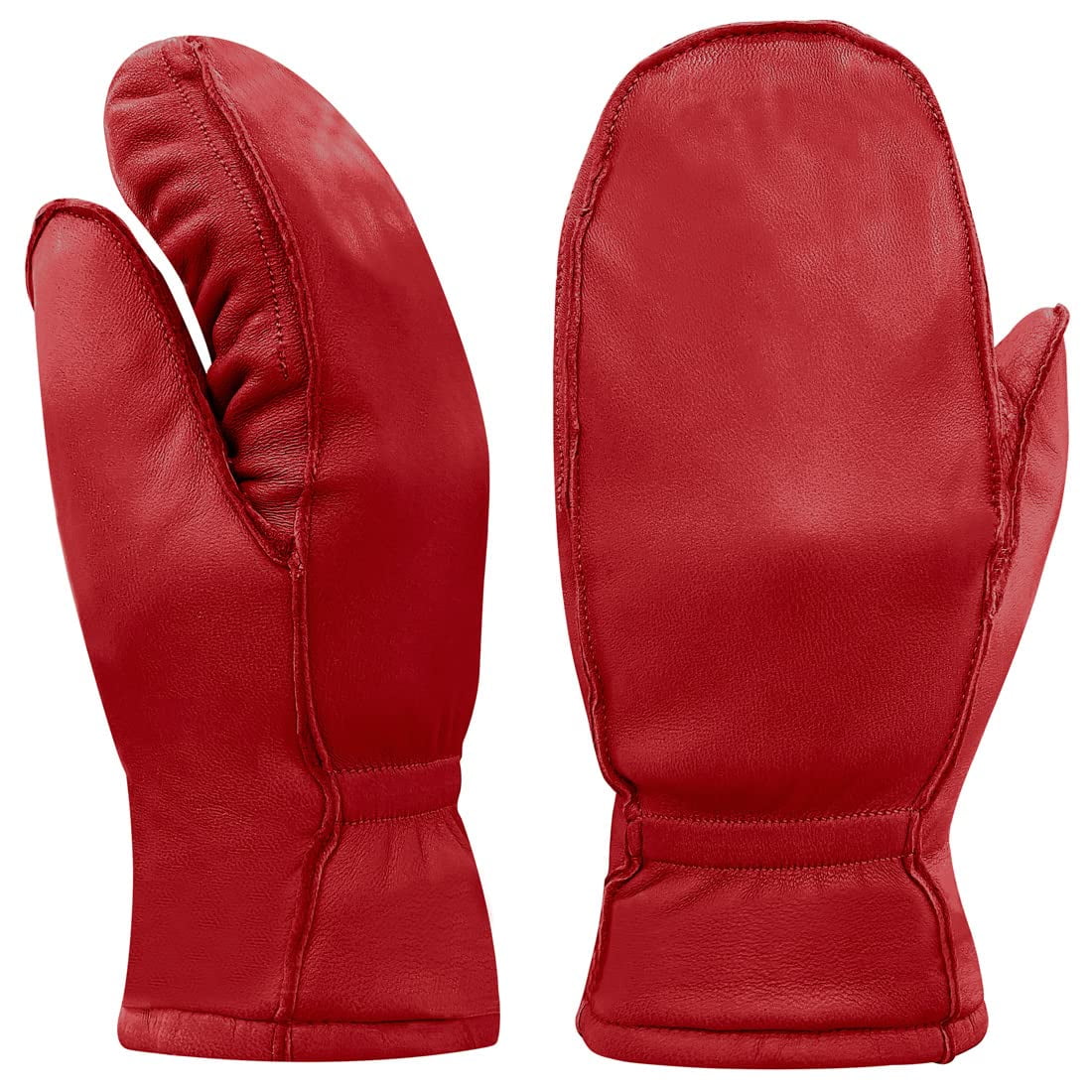 Women's leather mittens with finger liners store