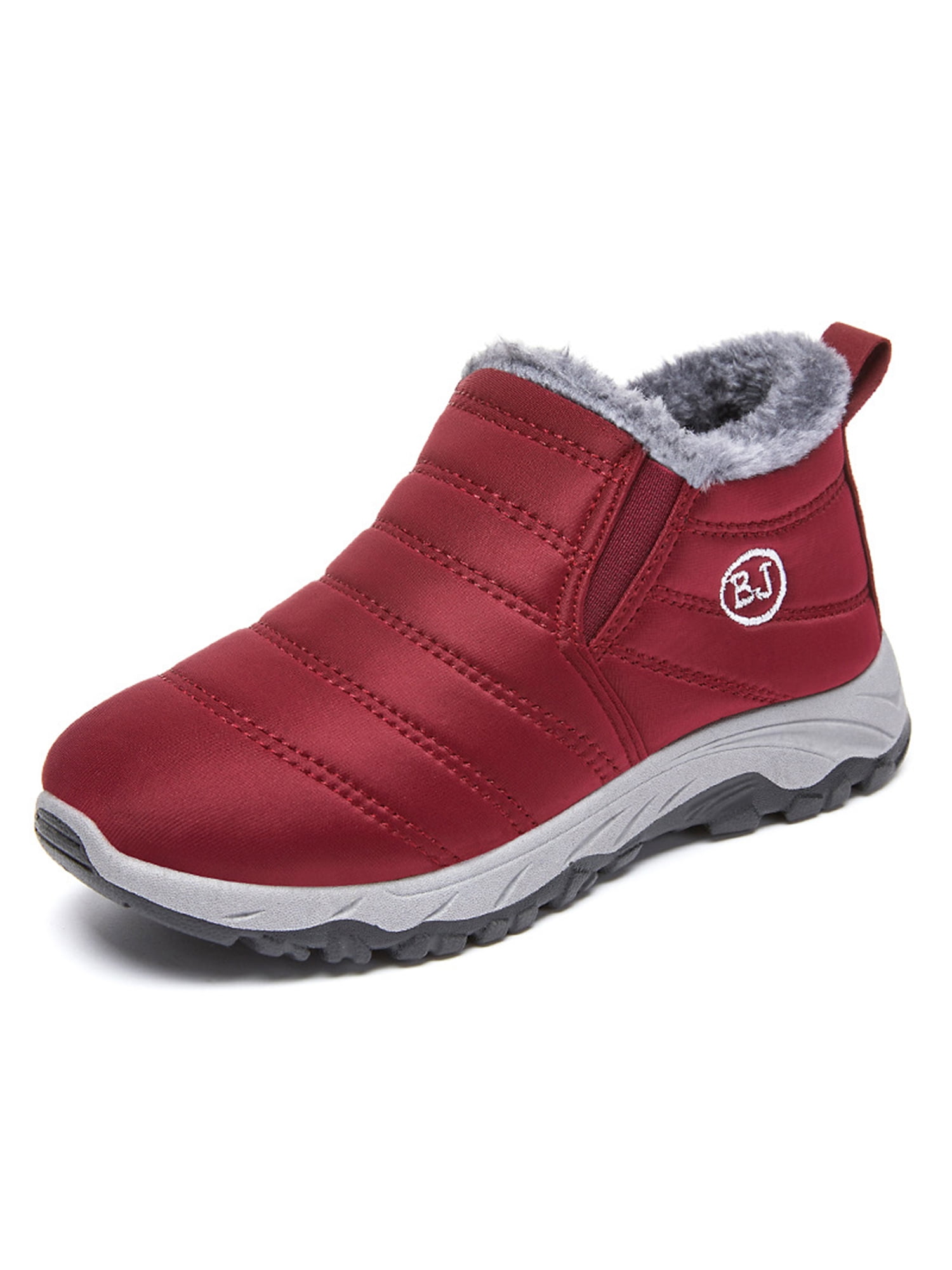 Harsuny Mens Outdoor Lightweight Snow Boots Casual Flats Winter Shoes ...