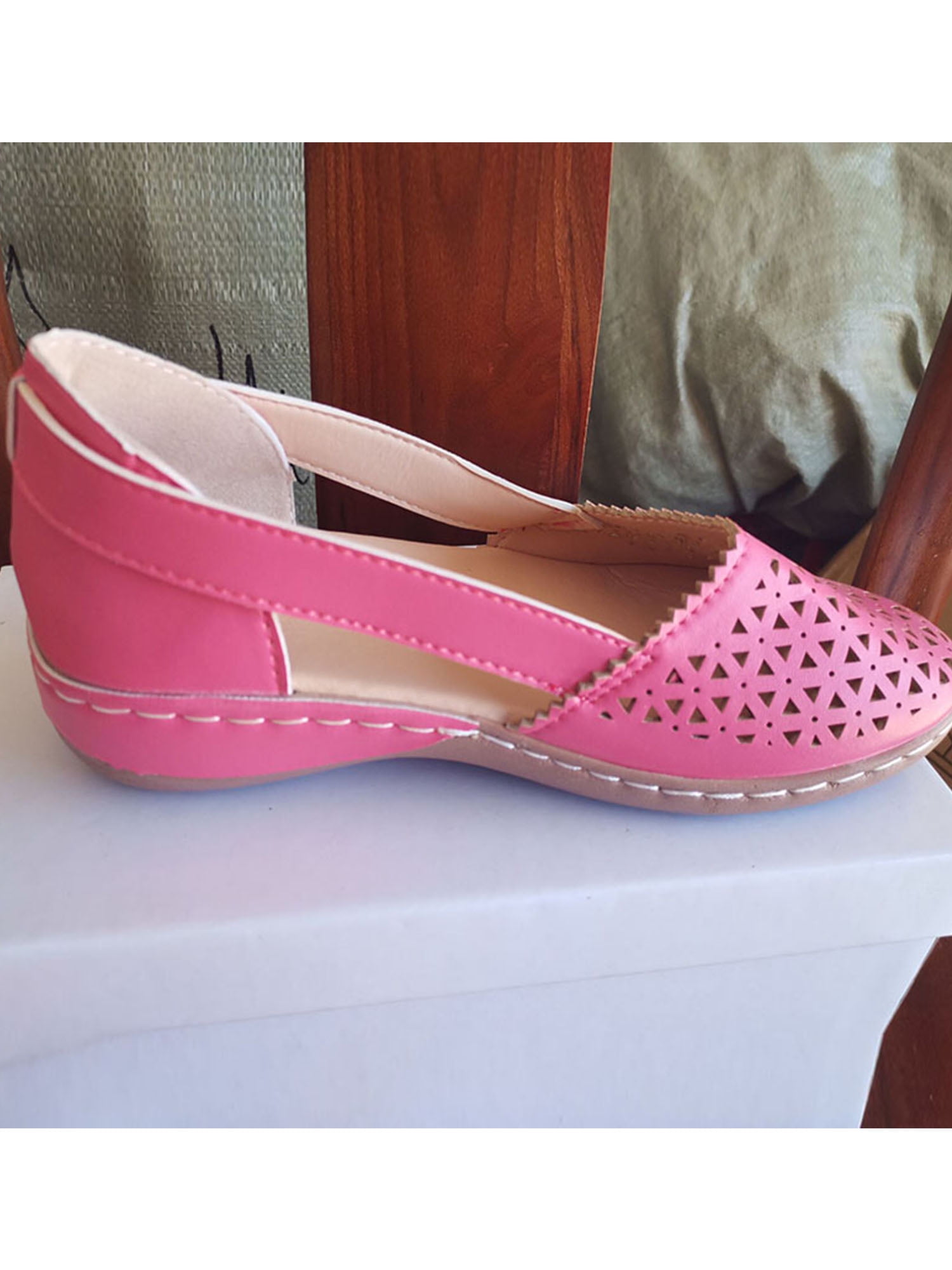 Harsuny Women Soft Orthopedic Wedges Sandals Comfy Closed Toe Summer ...