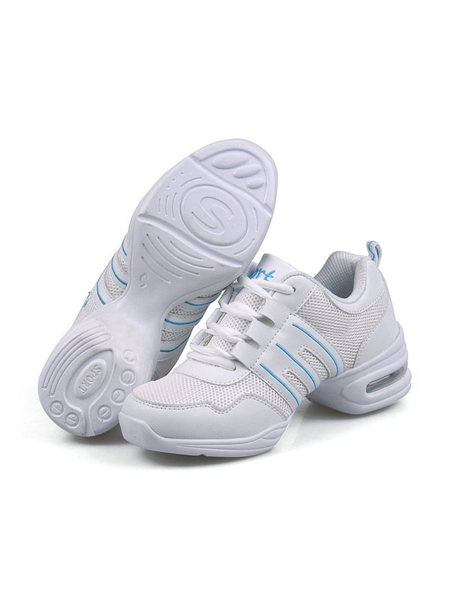 Harsuny Womens Girls Jazz Shoes Practice Comfort Sneaker Lace-Up ...