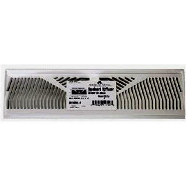 Hart & Cooley 3018W18 Diffuser White Permeter Baseboard - Walmart.com