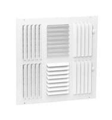 Hart & Cooley 30388 - 8X8 Ceiling Curved Blade Three Way Register ...