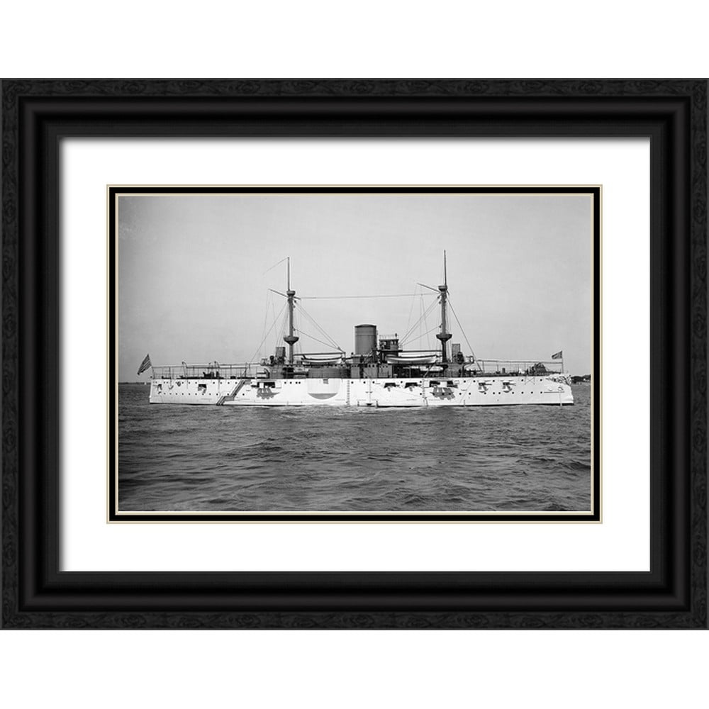 Hart, Edward H. 18x13 Black Ornate Wood Framed with Double Matting ...