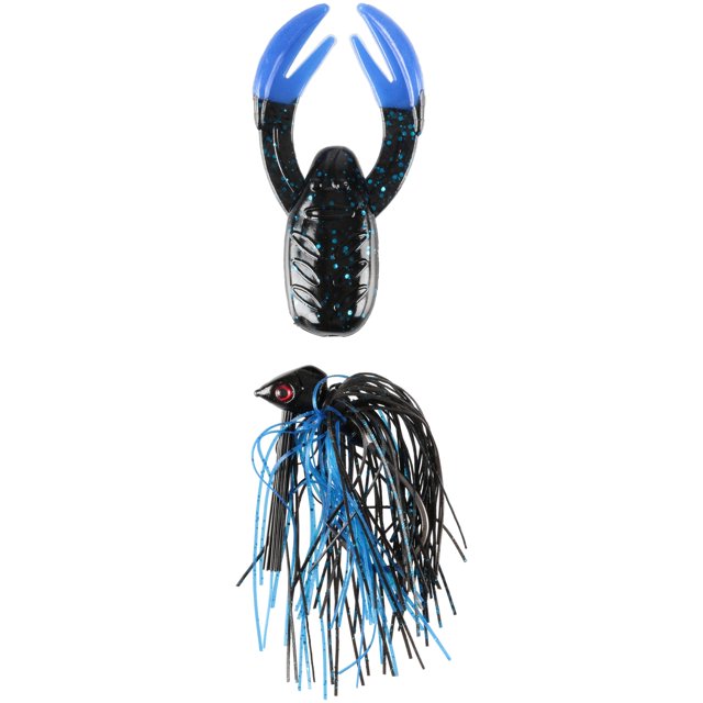 Hart™ Justice Jig™ & Rat-L-Chunk 0.5 oz. Black Blue Pincher Fishing ...