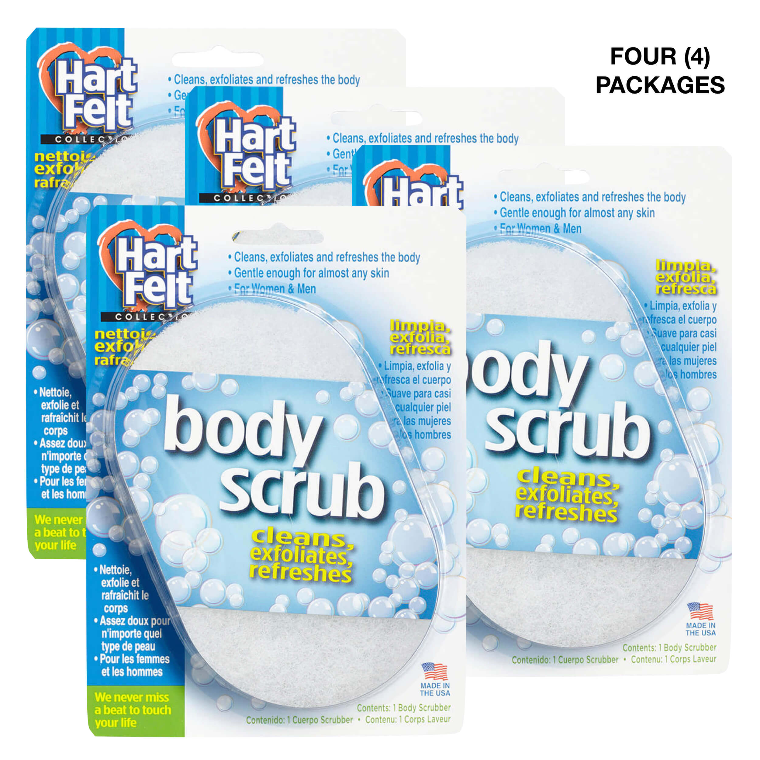 HartFelt Skin Care Bundle Includes 2 Each Facial Scrub and Body Scrub ...