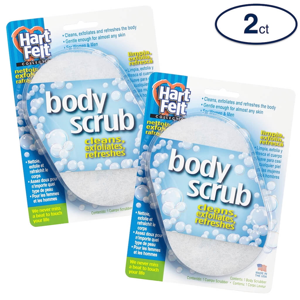 HartFelt Body Scrub Oval Exfoliating Skin Care Sponge Pad, , Clean and ...
