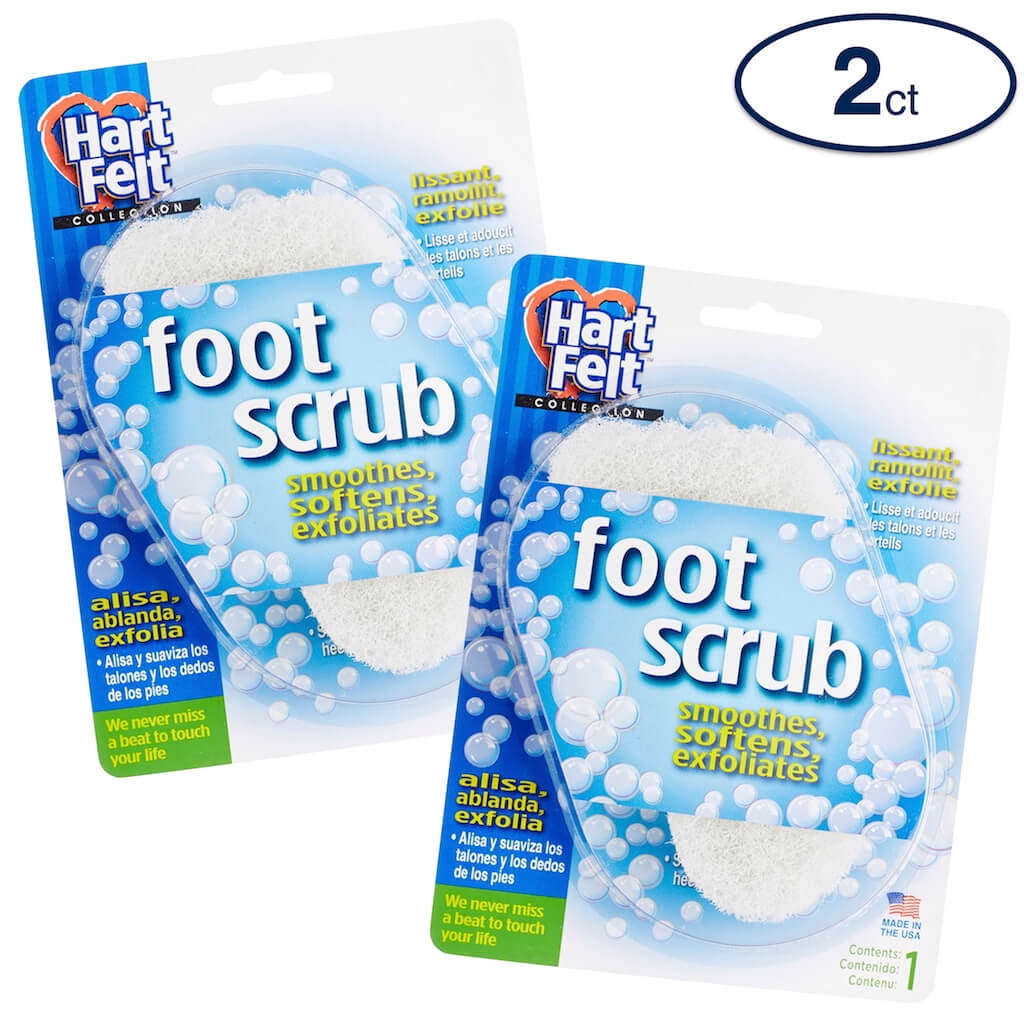 HartFelt Foot Scrub Exfoliating Skin Care Sponge Pad, , Smooth Heals ...