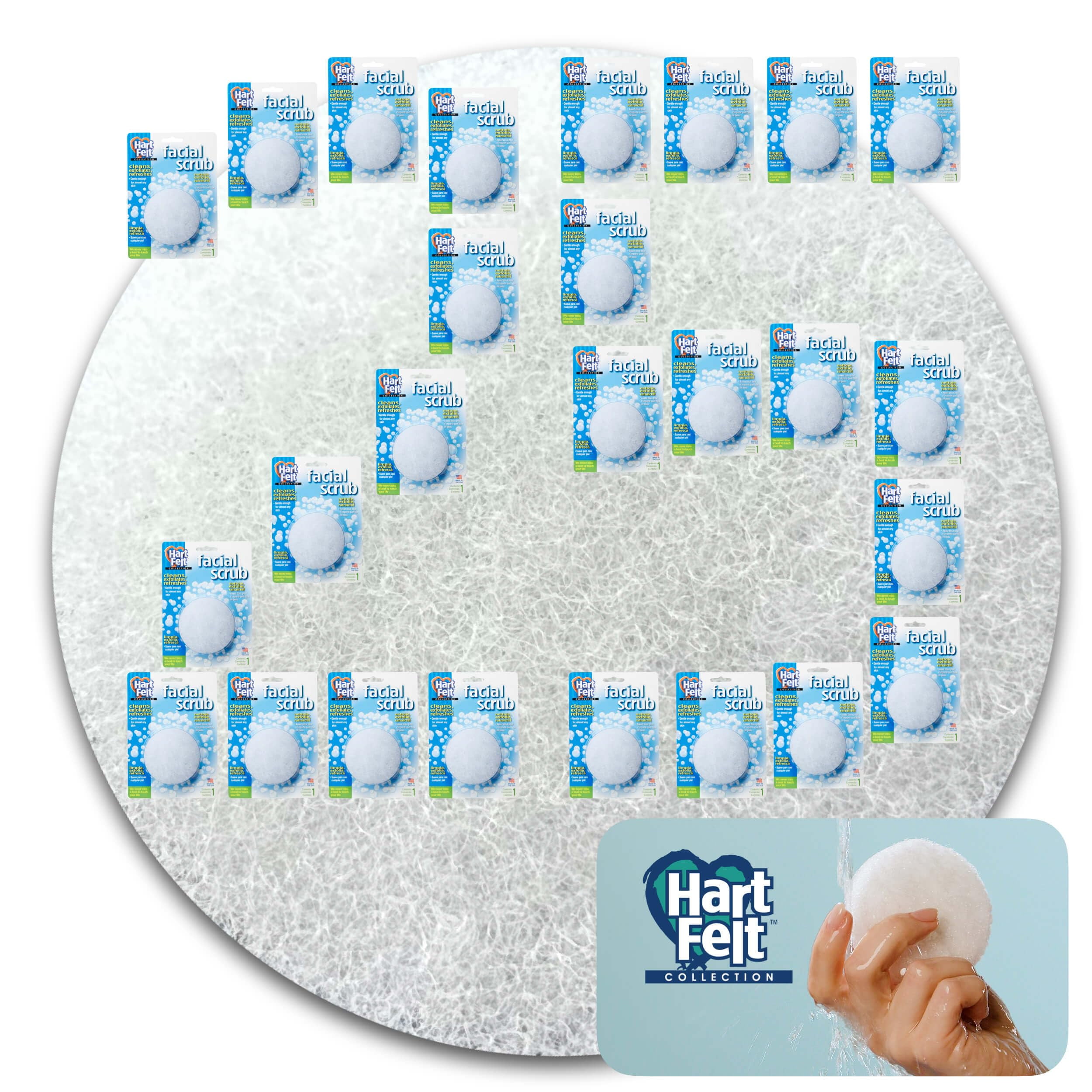 HartFelt Round Face Scrubber for Women | Reusable Facial for Daily ...