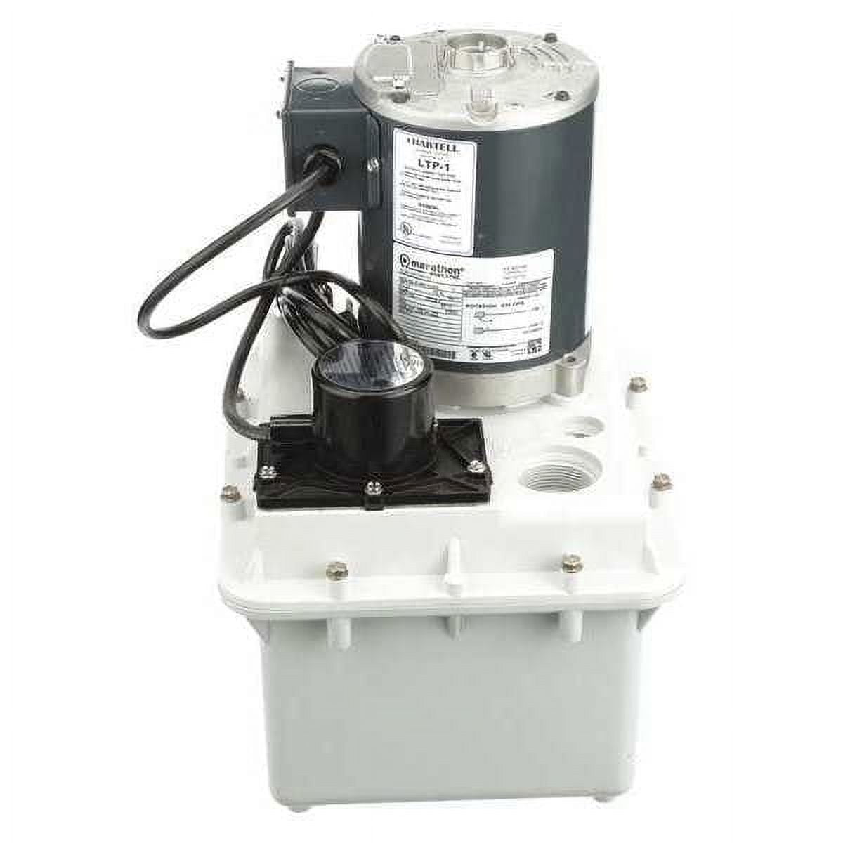 Hartell Sink Drain Pump System,Piggyback,1/4 HP LTP-1 - Walmart.com