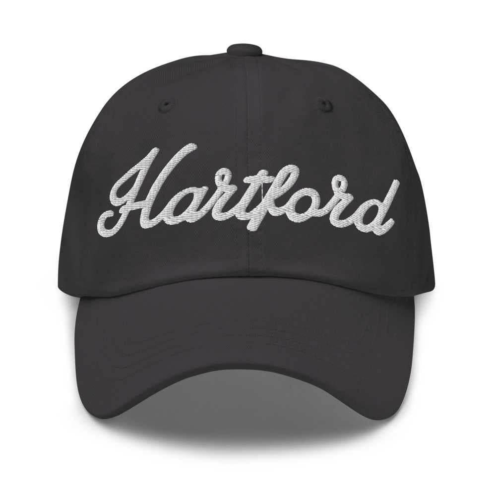 Hartford Baseball Cap Hartford Dad Hat Bold Script Connecticut CT Hat Embroidered Souvenir Gift ...