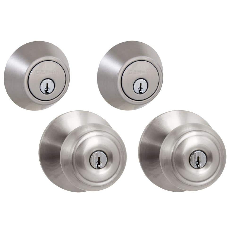Defiant Hartford Satin Nickel Single Cylinder Keyed Entry Project Pack ...