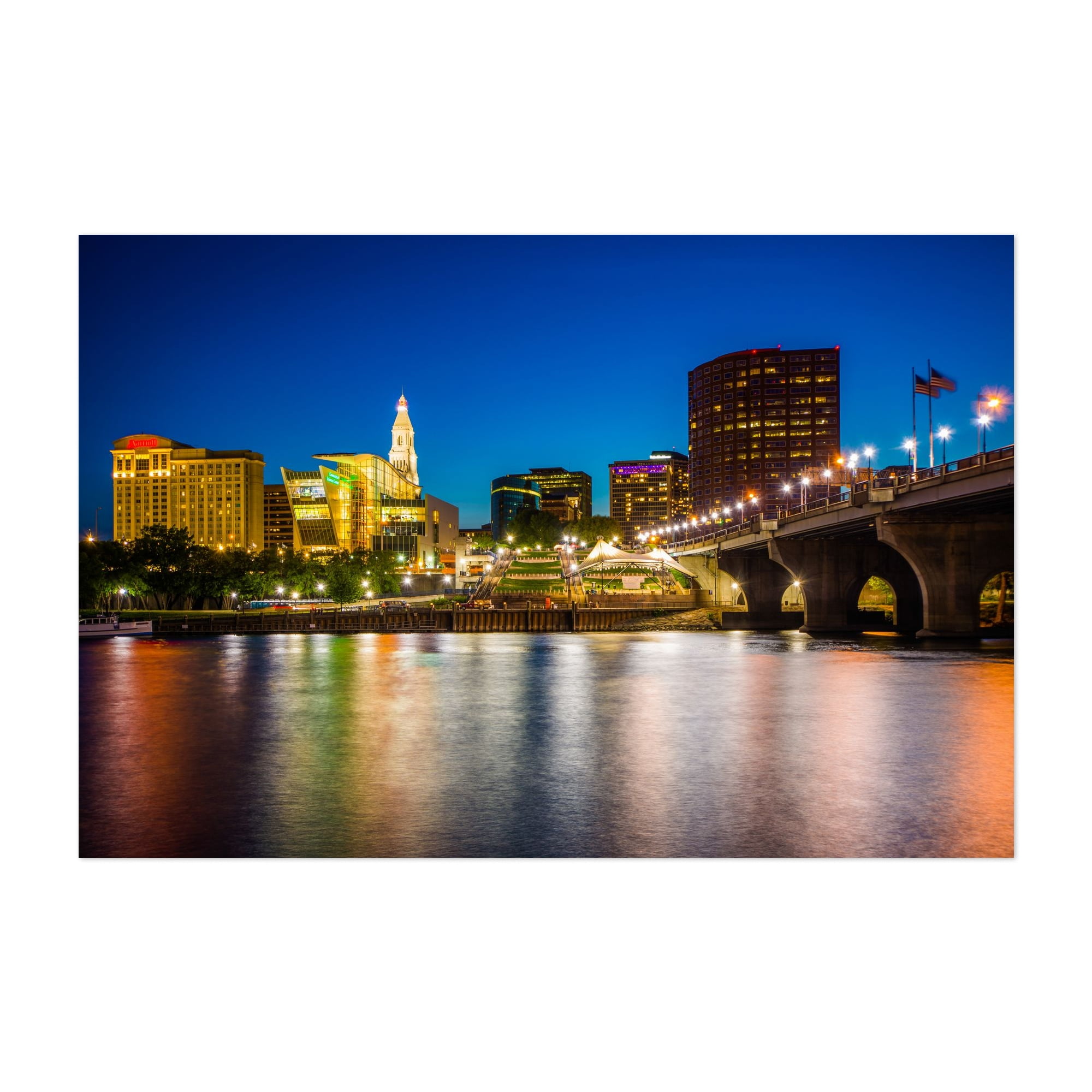 Hartford Skyline - Hartford Connecticut Photography Cityscape Nightlife ...