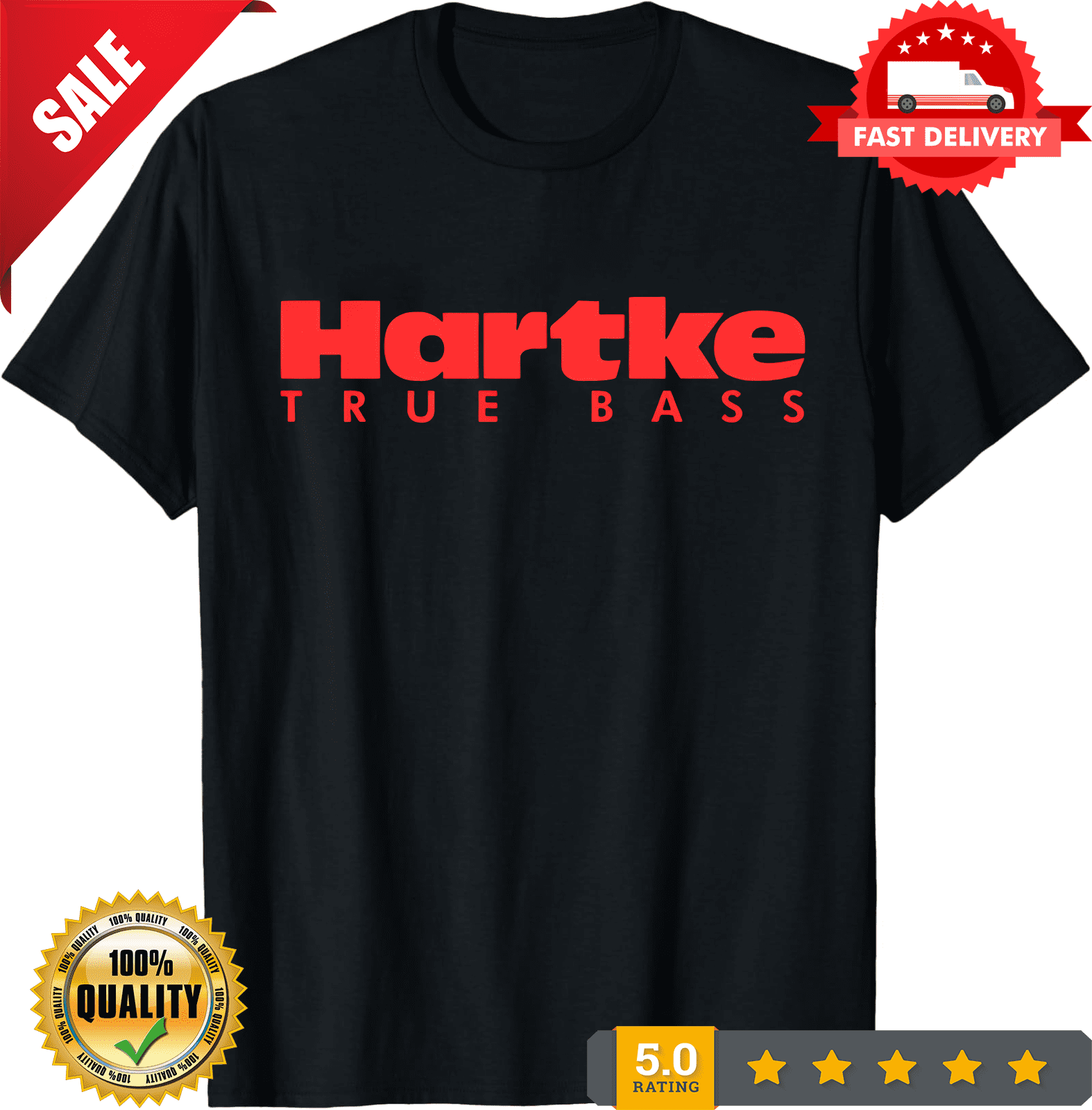 Hartke Audio True Bass Logo Men's T-Shirt American Dotees Tee-Shirt ...