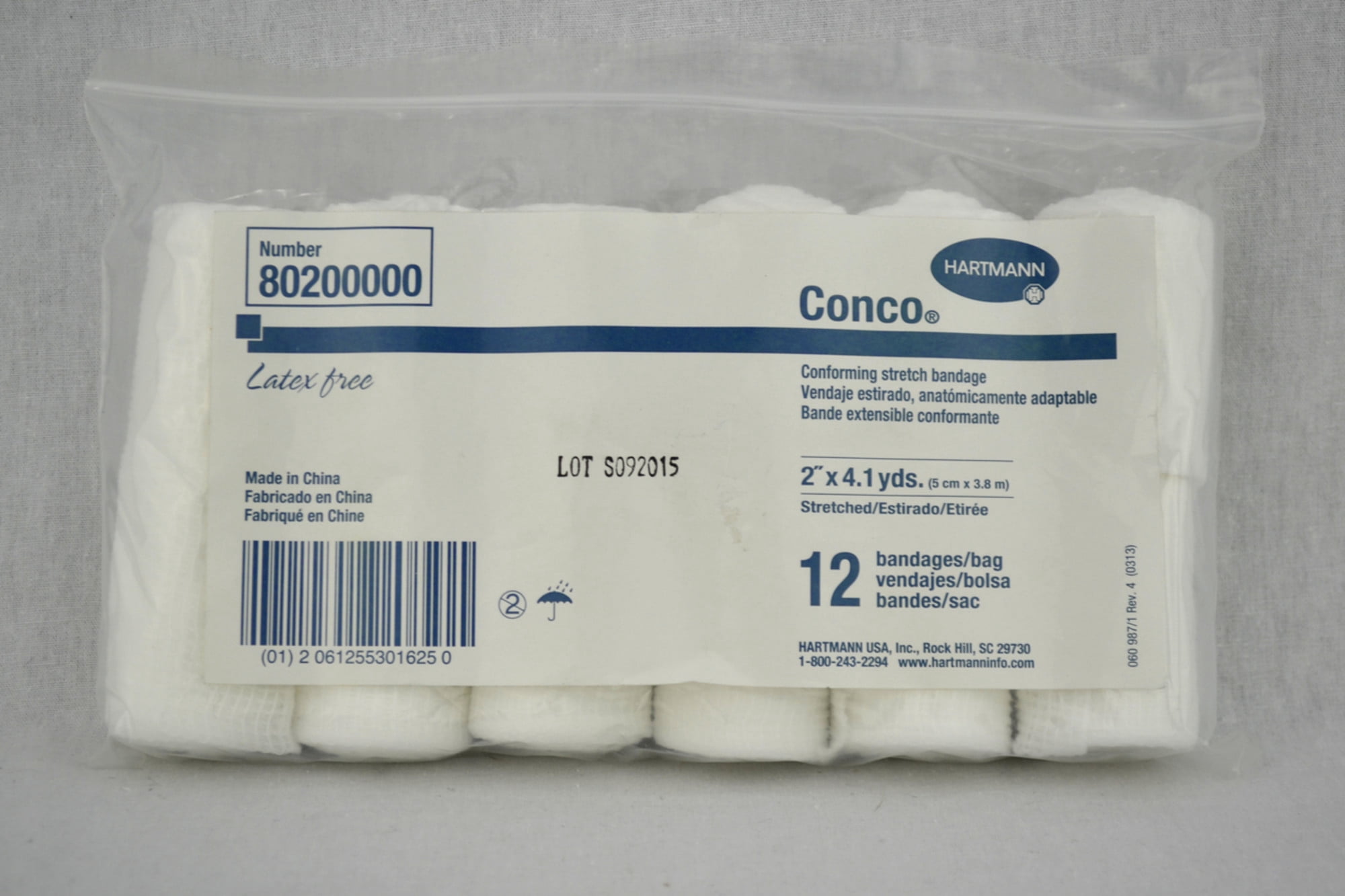 Hartmann 80200000 Conforming Stretch Bandage, Pack of 12 - Walmart.com