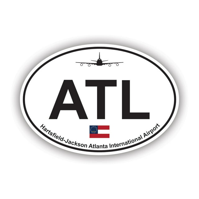 Hartsfield-Jackson Atlanta International Airport Sticker Decal - Self ...