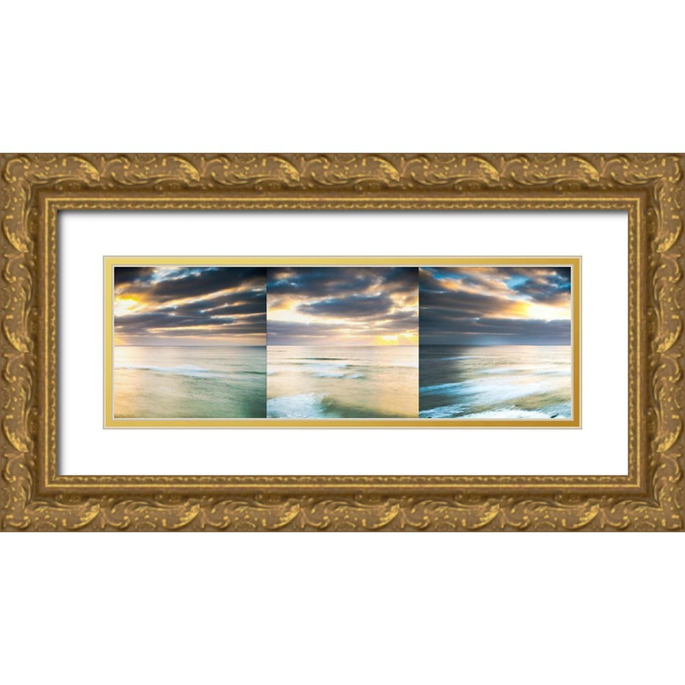 Hartson-Weddle, Ryan 14x7 Gold Ornate Wood Framed with Double Matting ...