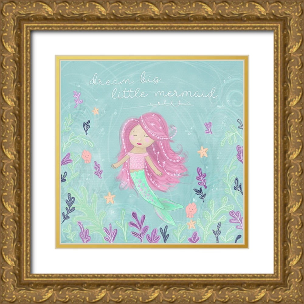 Hartworks 15x15 Gold Ornate Wood Framed with Double Matting Museum Art ...