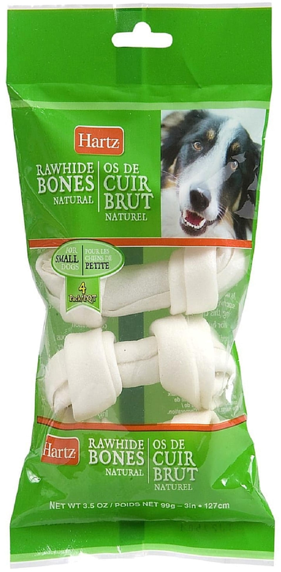 Hartz 84369 Rawhide Bones, 4-Count - Walmart.com