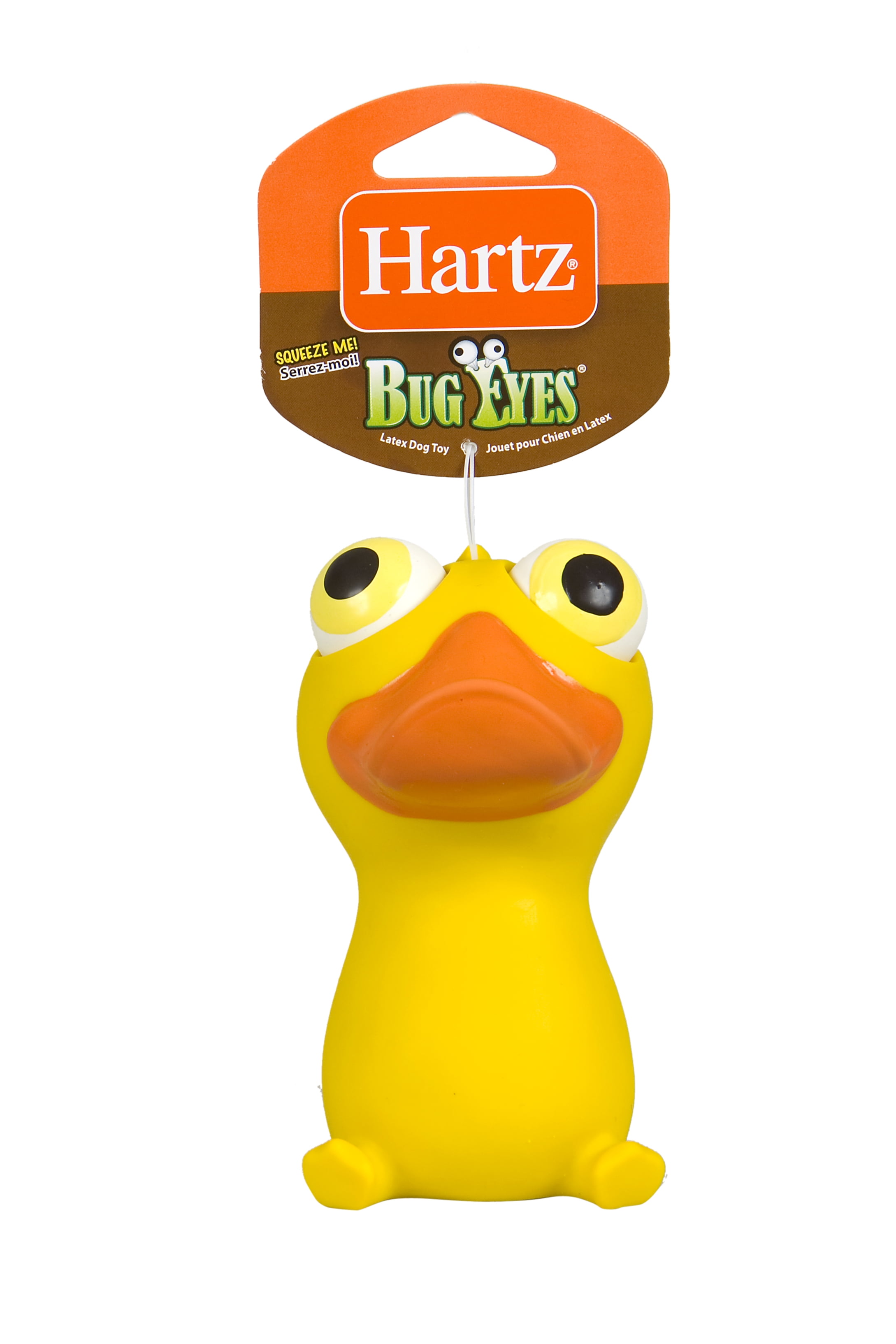Hartz Squeaky Bug Eyes Pet Puppy Toy, Durable Latex, Animal Design May ...