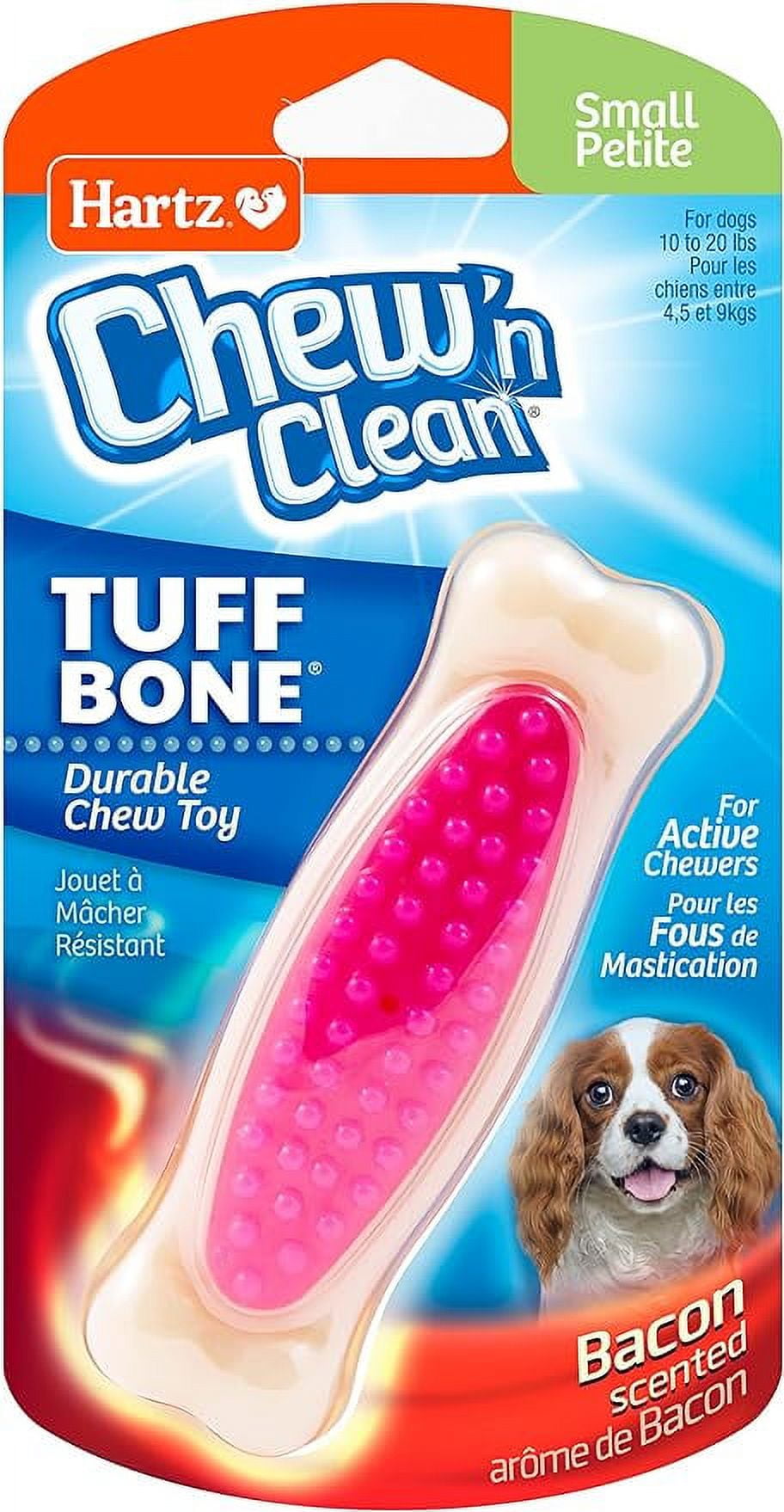 Hartz Chew And Clean Tuff Bone Small Dog Chew Toy, Bacon Flavored, 1 Ea ...