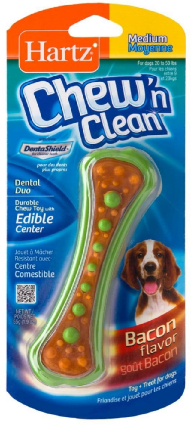 Hartz Chew N' Clean Dental Duo Dog Chew & Toy 1 ea - Walmart.com