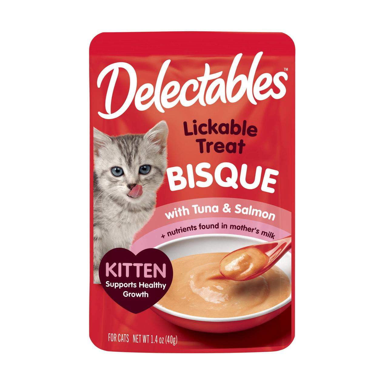 Hartz Delectables Bisque for Kittens, Complete & Balanced Lickable Wet ...