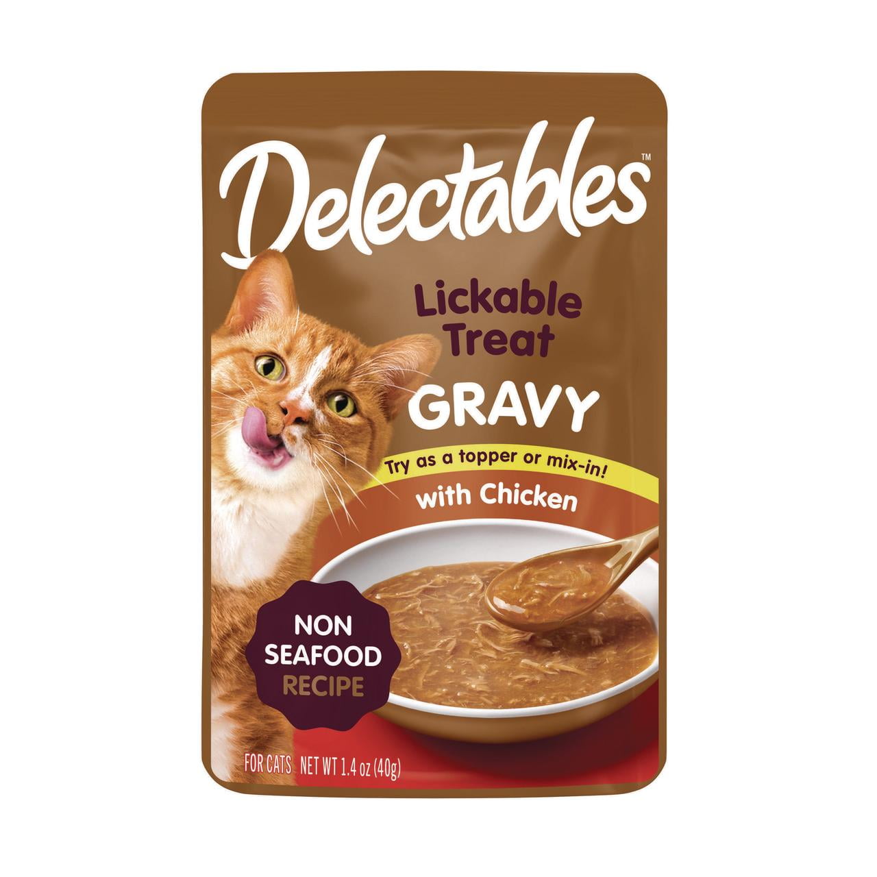 Hartz Delectables Non-Seafood Gravy Lickable Wet Cat Treats, Chicken, 1 ...