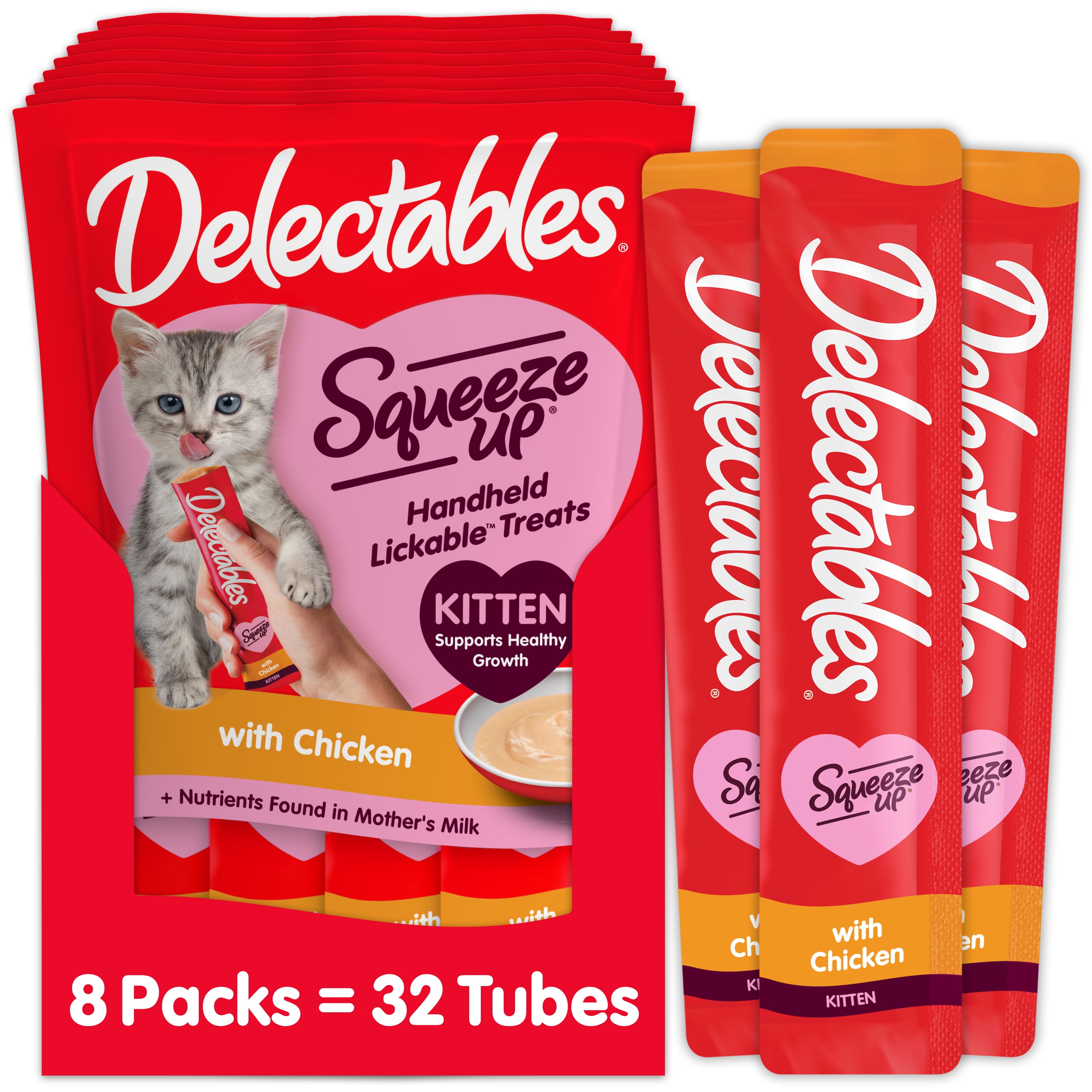 Hartz Delectables Squeeze Up for Kittens, Complete & Balanced Lickable ...