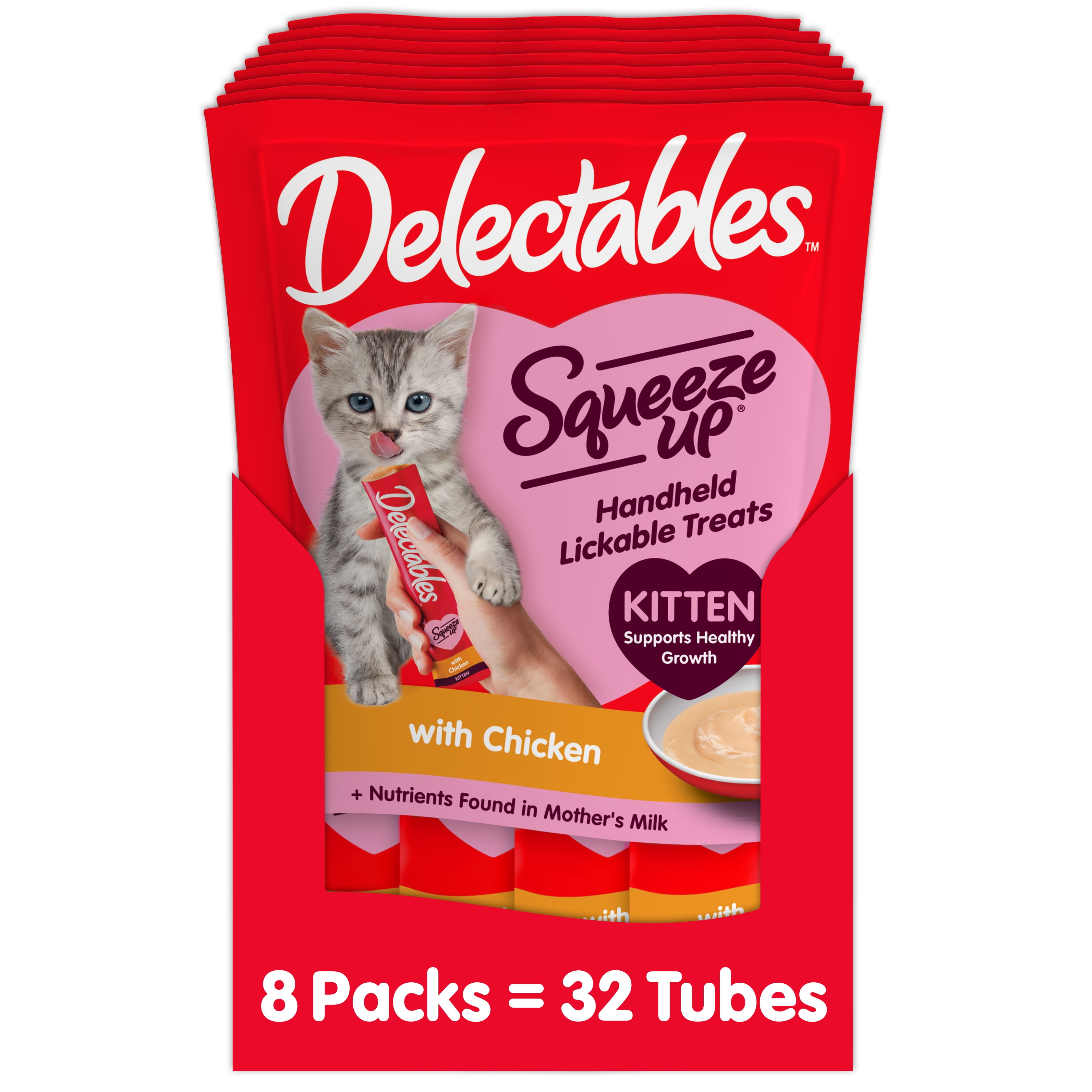 Hartz Delectables Squeeze Up for Kittens, Complete & Balanced Lickable ...