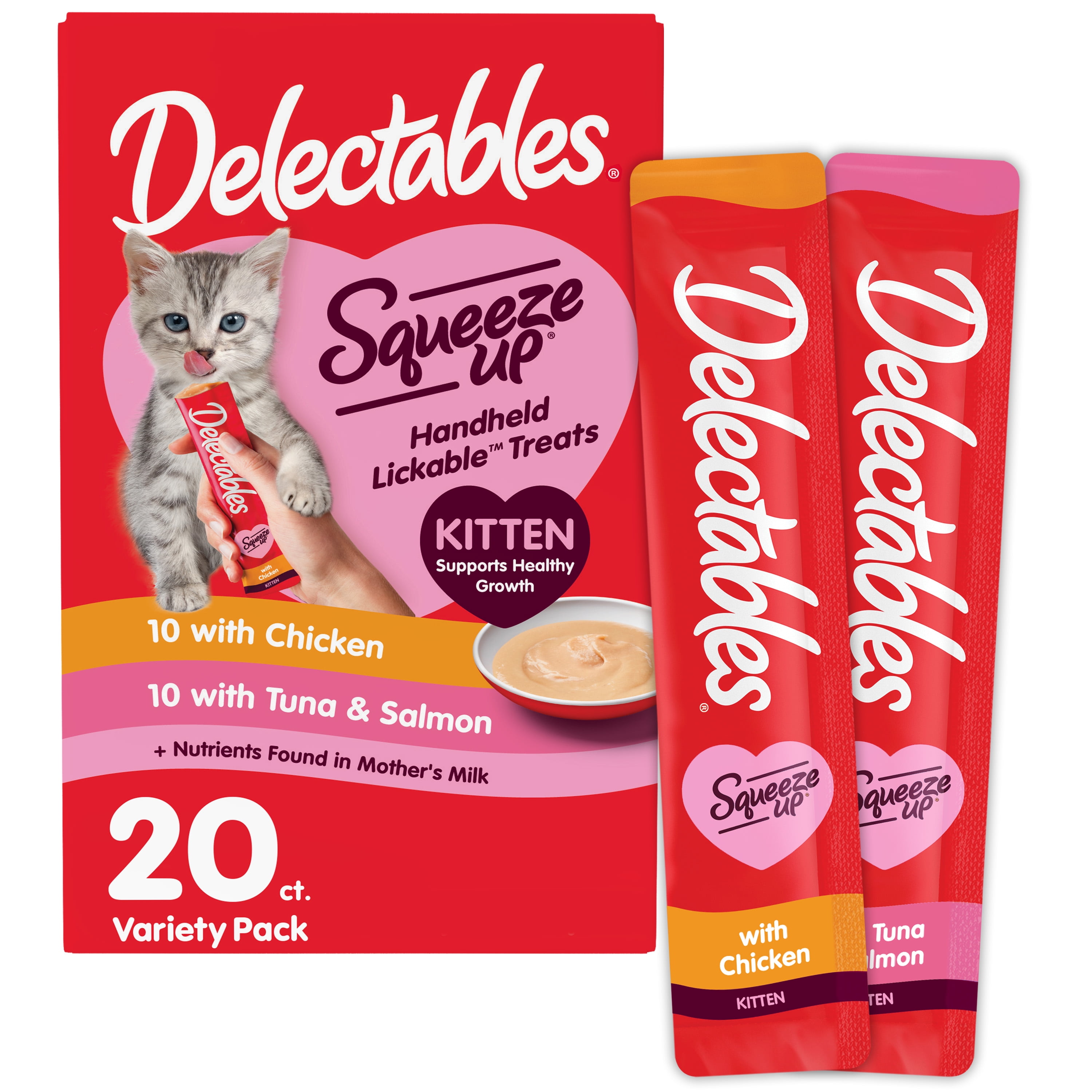 Hartz Delectables Squeeze Up for Kittens, Complete & Balanced Lickable ...