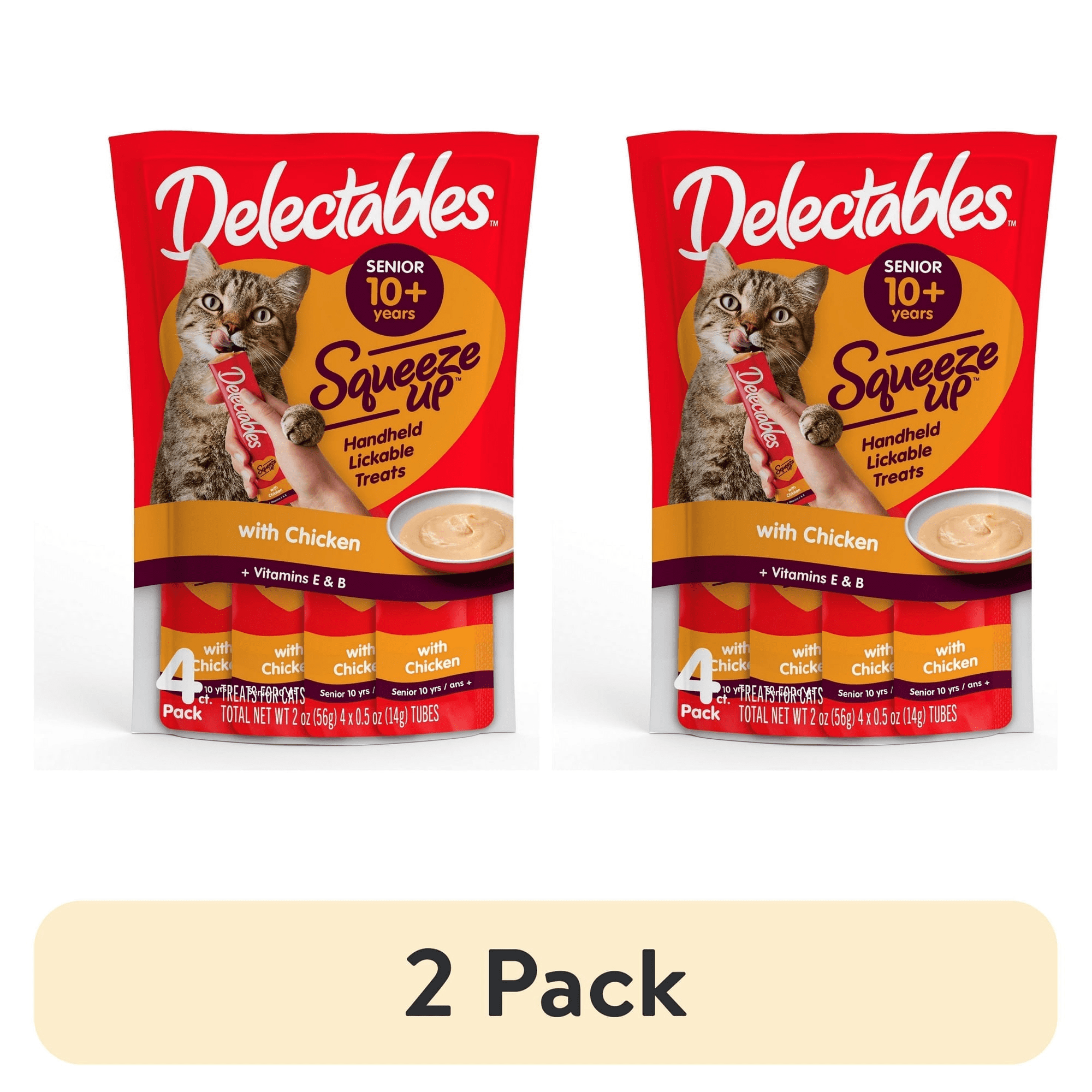Hartz Delectables Squeeze up Lickable Treat Size:Pack of 2 Flavor ...