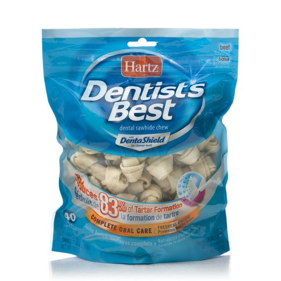Hartz Dentist's Best 2" Mini Bones for Small Dogs, 40 ct - Walmart.com