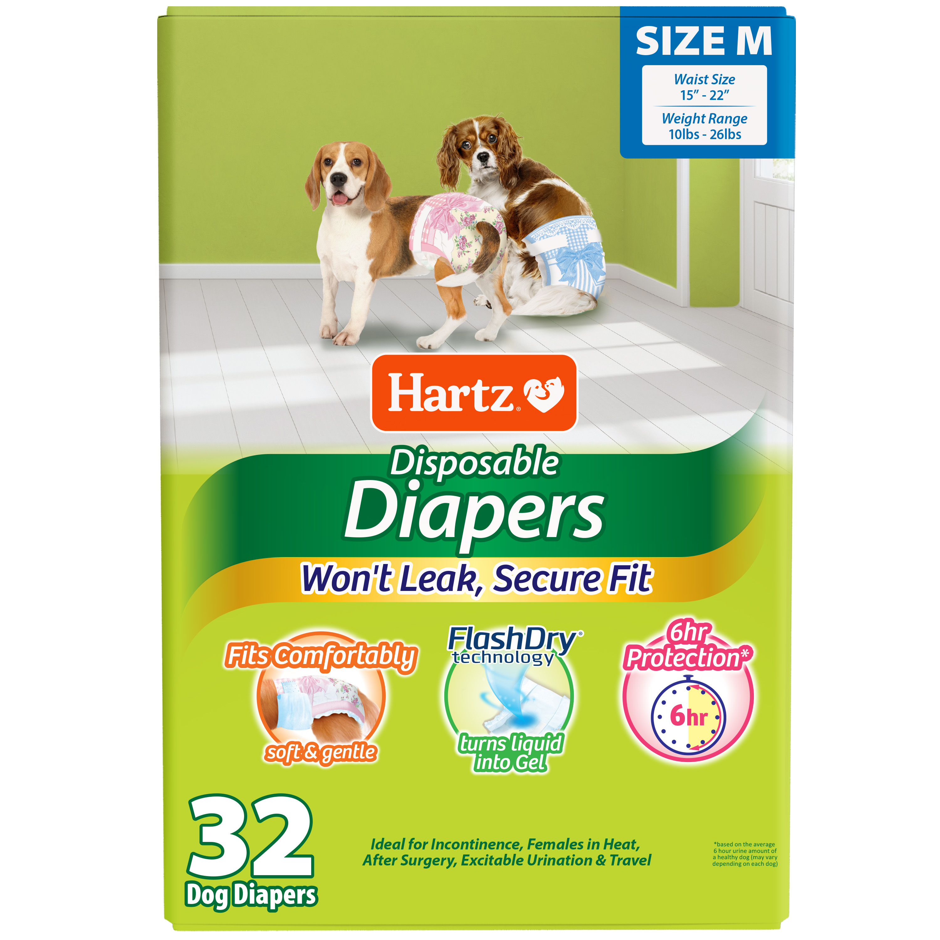 Vibrant Life Disposable Diapers for Female Dogs - Small - Walmart.com