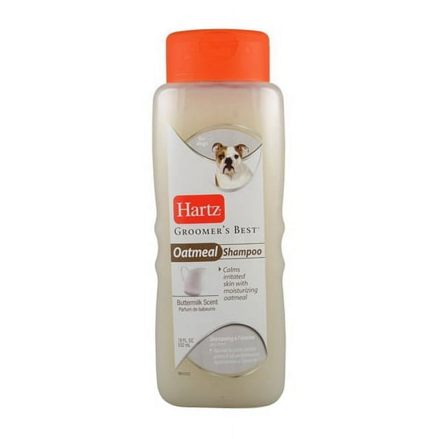 Hartz Groomers Best Oatmeal Shampoo For Dogs, Buttermilk Scent - 18 Oz ...